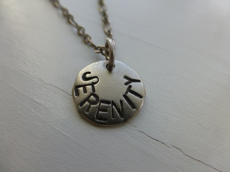 Recovery Jewelry Necklace Serenity Sobriety Gift for Men or - Etsy