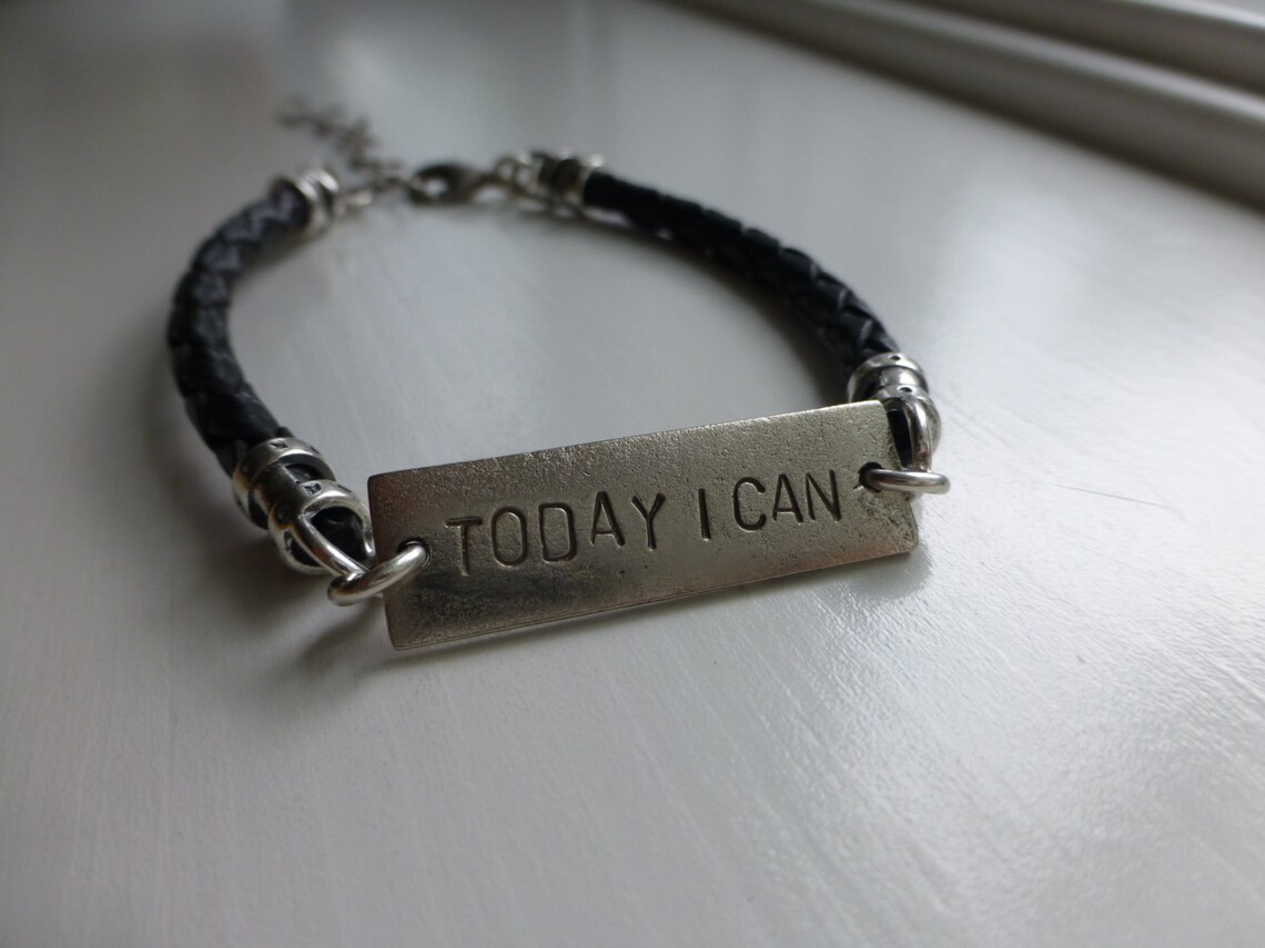 Men Sobriety Bracelet Recovery Jewelry Custom Today I Can - Etsy