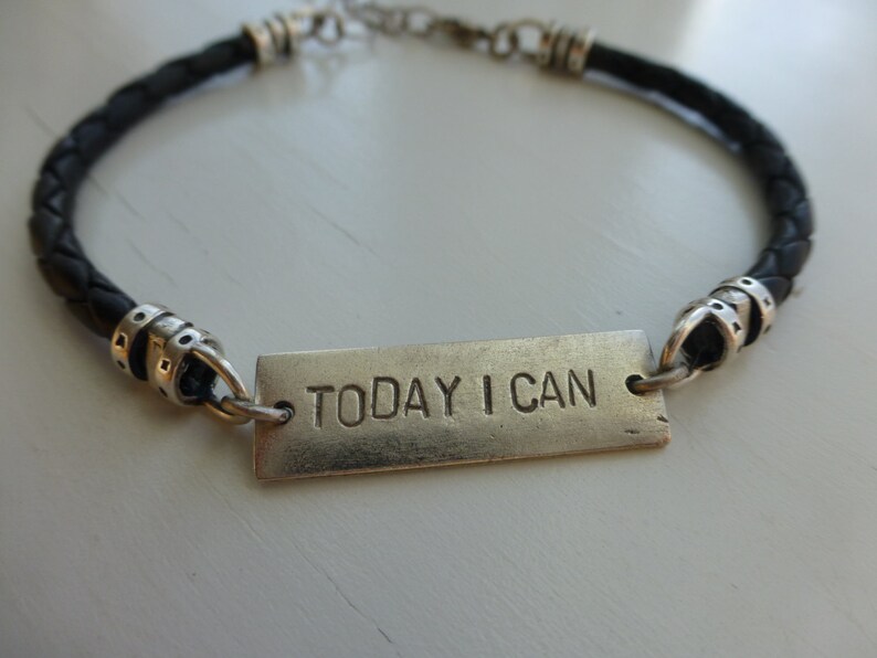 Men Sobriety Bracelet Recovery Jewelry Custom Today I Can - Etsy