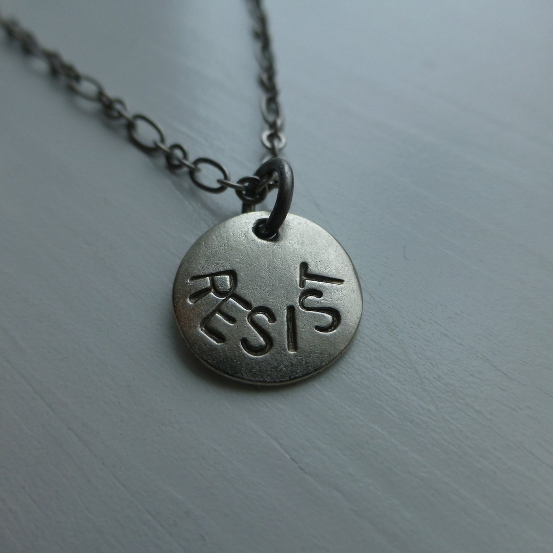Resist Necklace Jewelry Social Justice Political Activism Action Hope ...