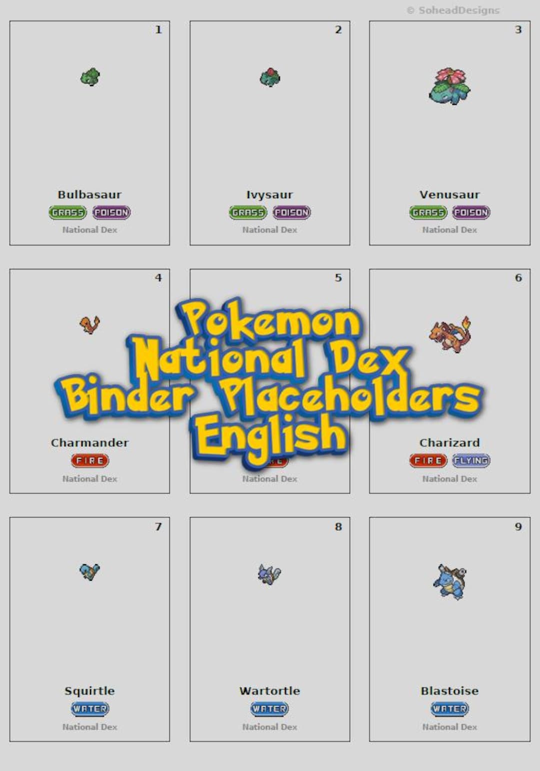 Pokemon Nationaldex Binder Placeholder English 8bit Pokemon Pictures ...