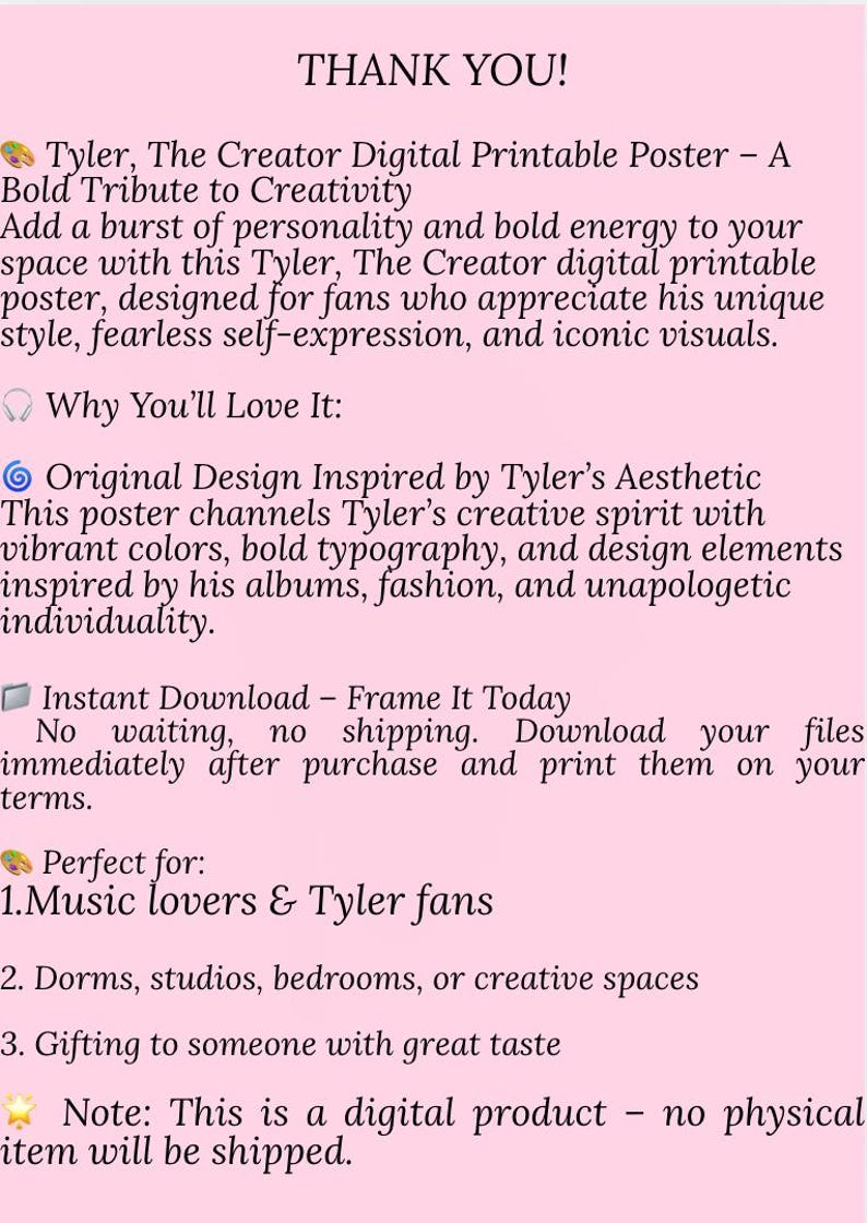 Tyler the Creator Poster, Tyler the Creator, Tyler the Creator ...