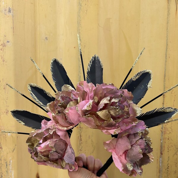 Dia De Los Muertos Flower Crown - Etsy