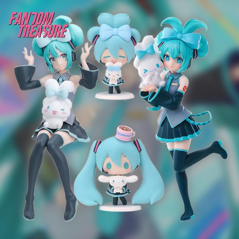 Hatsune Miku X Cinnamoroll Figure 14CM/20CM | Kawaii Anime Girl PVC ...