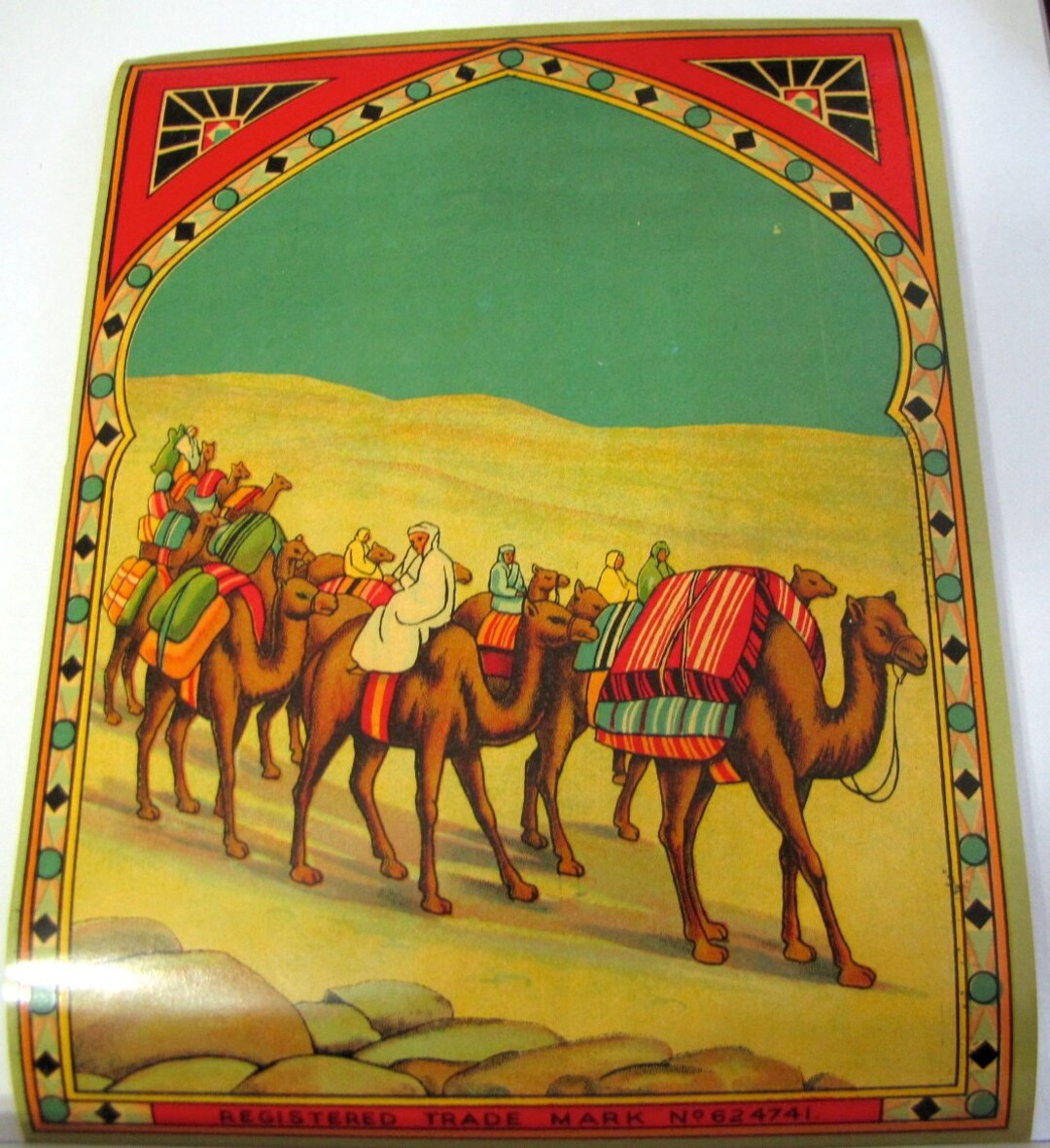 Early 1900s Camel Train Camels Cloth Sellers Nubian Textile Labels - Etsy