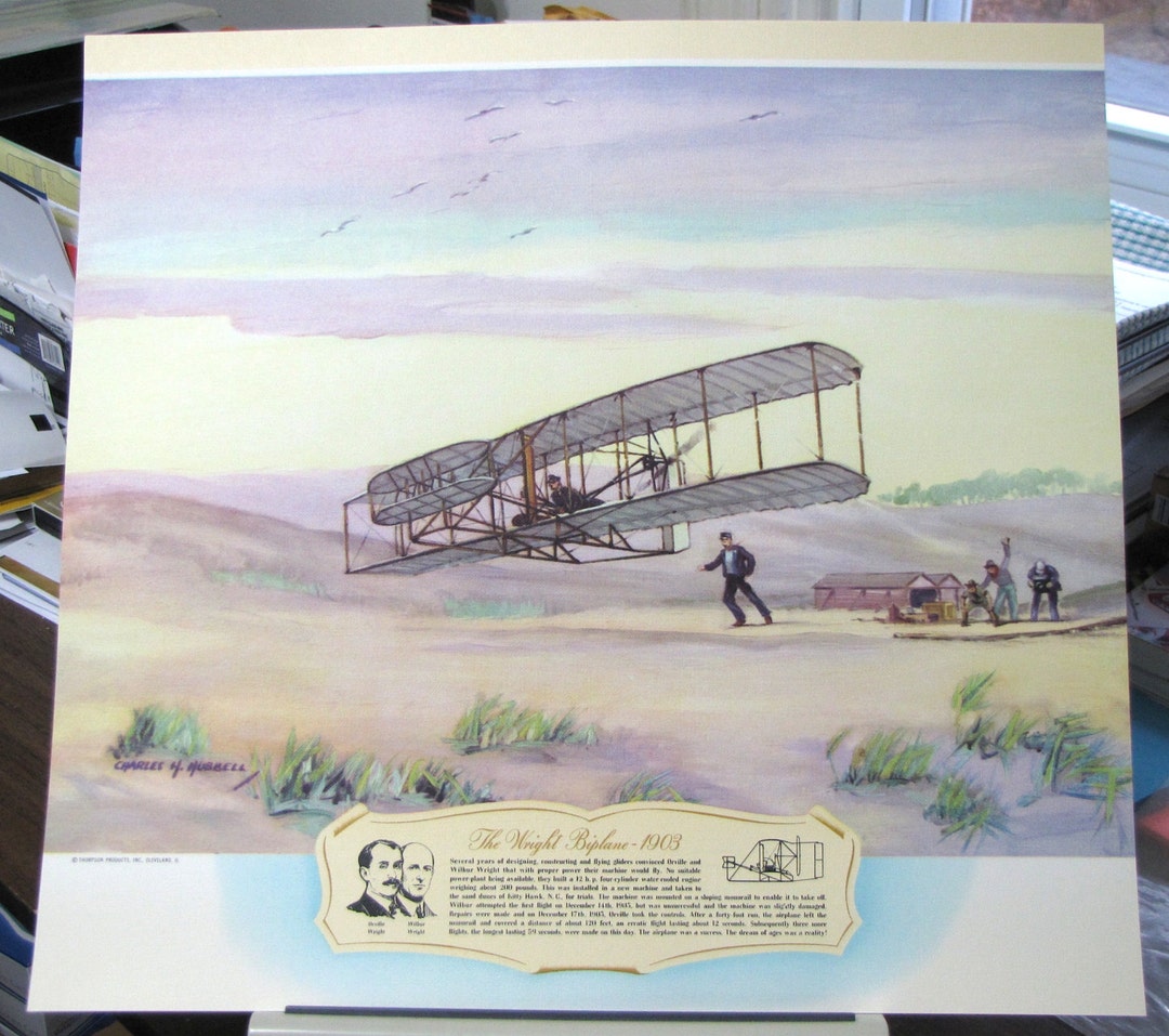1903 Orville Wilbur Wright Brothers 12 Hp Kitty Hawk NC First Flight - Etsy