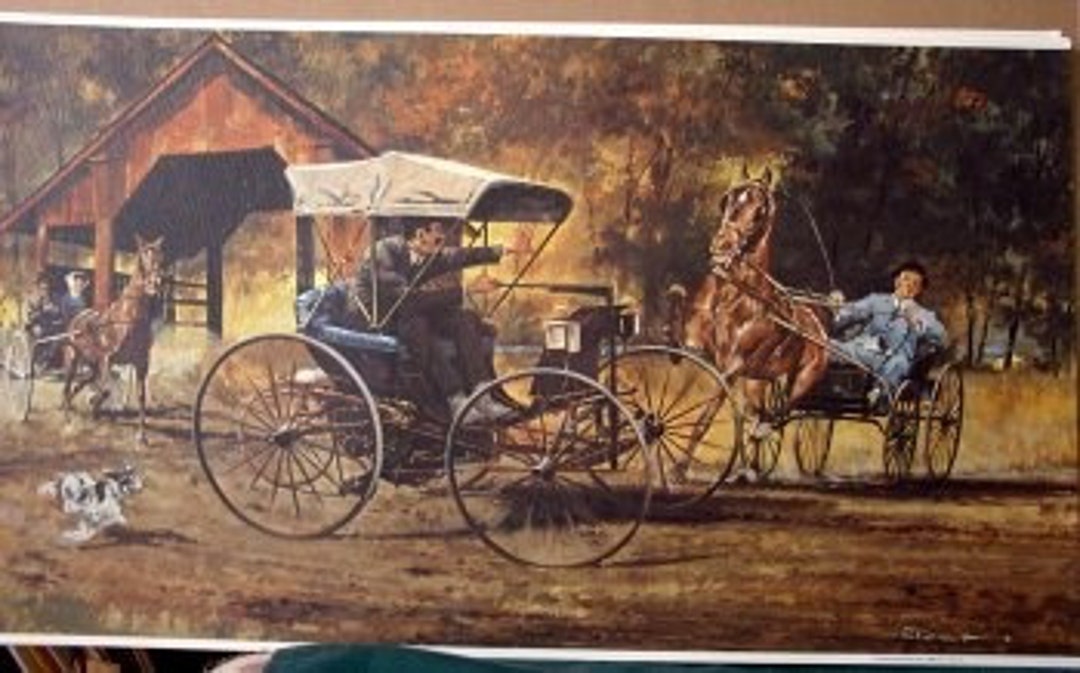 1893 Duryea Bros Motor Wagon 1st USA Auto Car Race 2 Cyl 7.5 Mph - Etsy