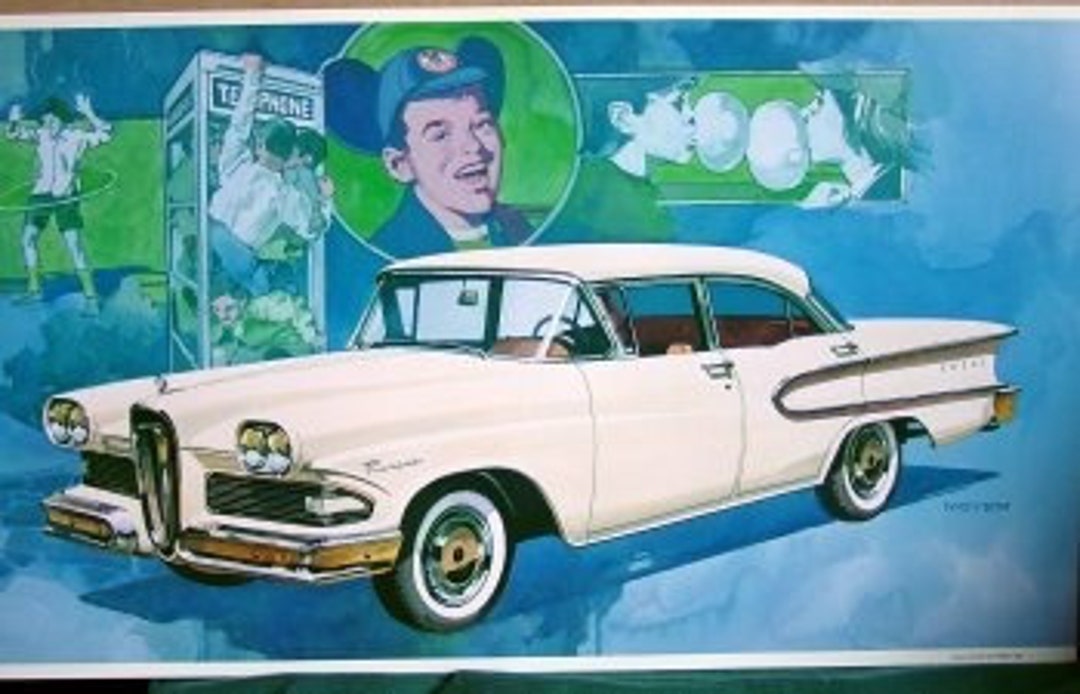1958 Ill Fated Edsel Ford Motor Co Teletouch Horse Collar Grille Mickey ...