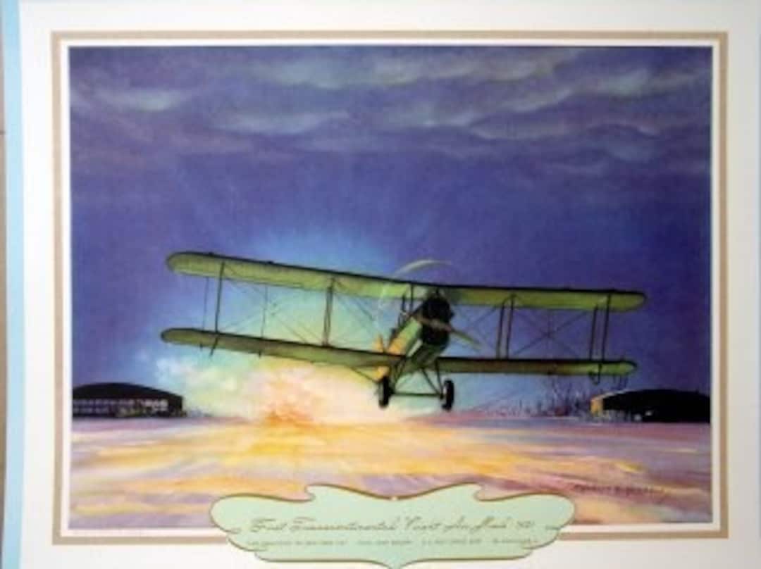1921 First Transcontinental Night Mail Flight Jack Knight Dehavilland 4 ...