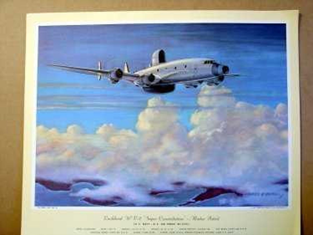 1950s Lockheed Super Constellation Navy Plane Radar Patrol US Air Force ...