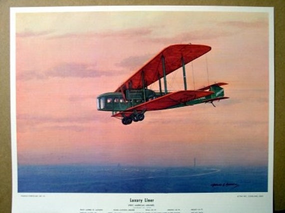 Avión De Pasajeros Antiguo Ilustración De Conjunto De Pasajeros