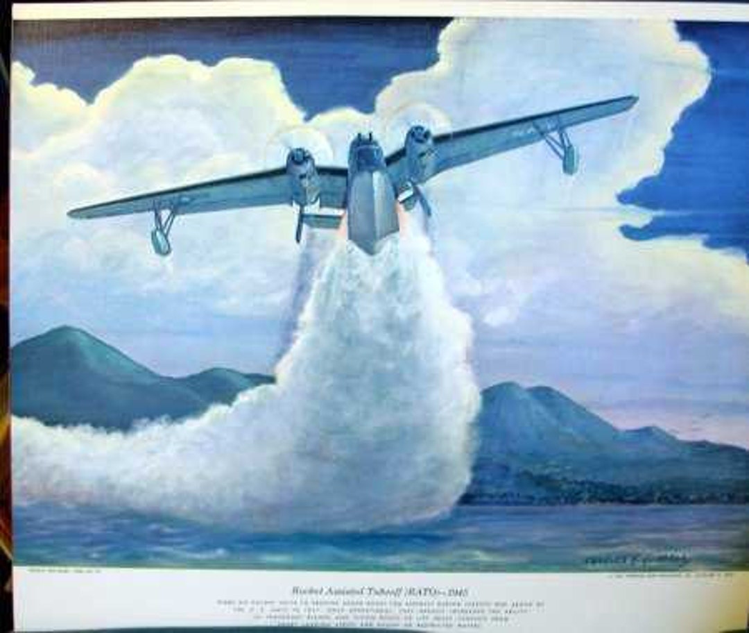 1945 RATO Rocket Assisted Takeoff US Navy Aircraft Liftoff Boost - Etsy