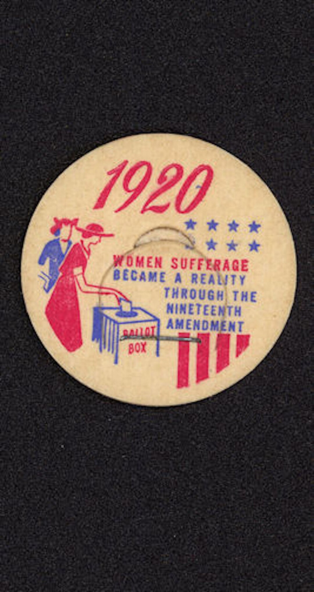 1920s Commemorative Womens Suffrage Vote Milk Bottle Cap 1950s No Rust ...