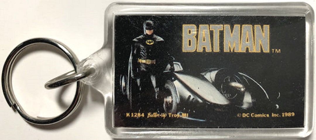 1989 Rare Batman With Batmobile Licensed Keychain NOS - Etsy