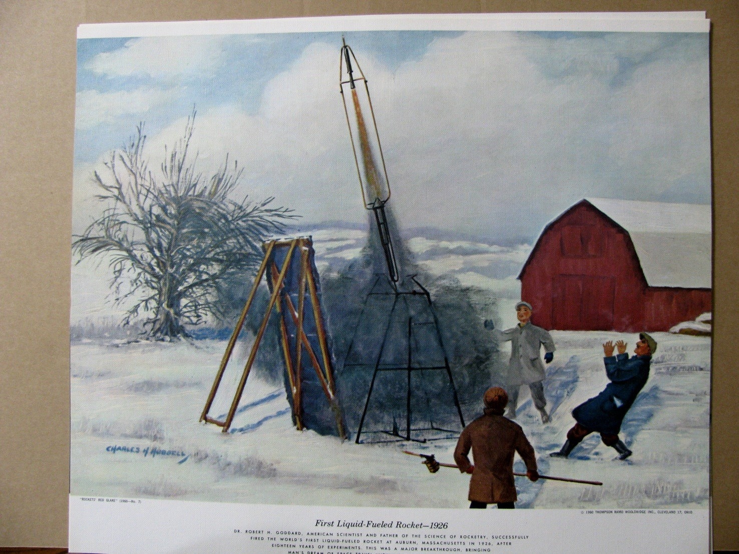 1926 Dr Robt Goddard Rocketry 1st Liquid Fueled Rocket Auburn MA - Etsy