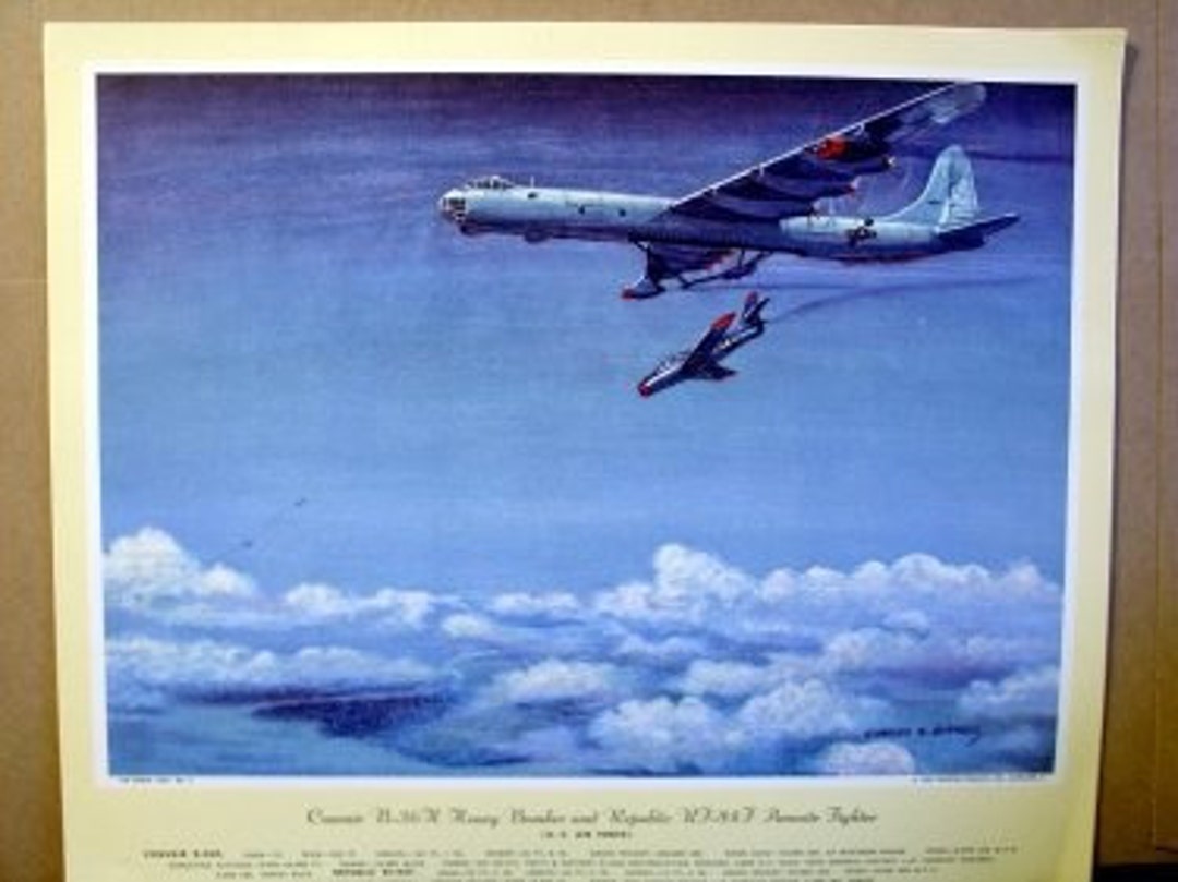 1950s USAF Convair B36H Bomber Parasite Fighter Jet 600 Mph - Etsy