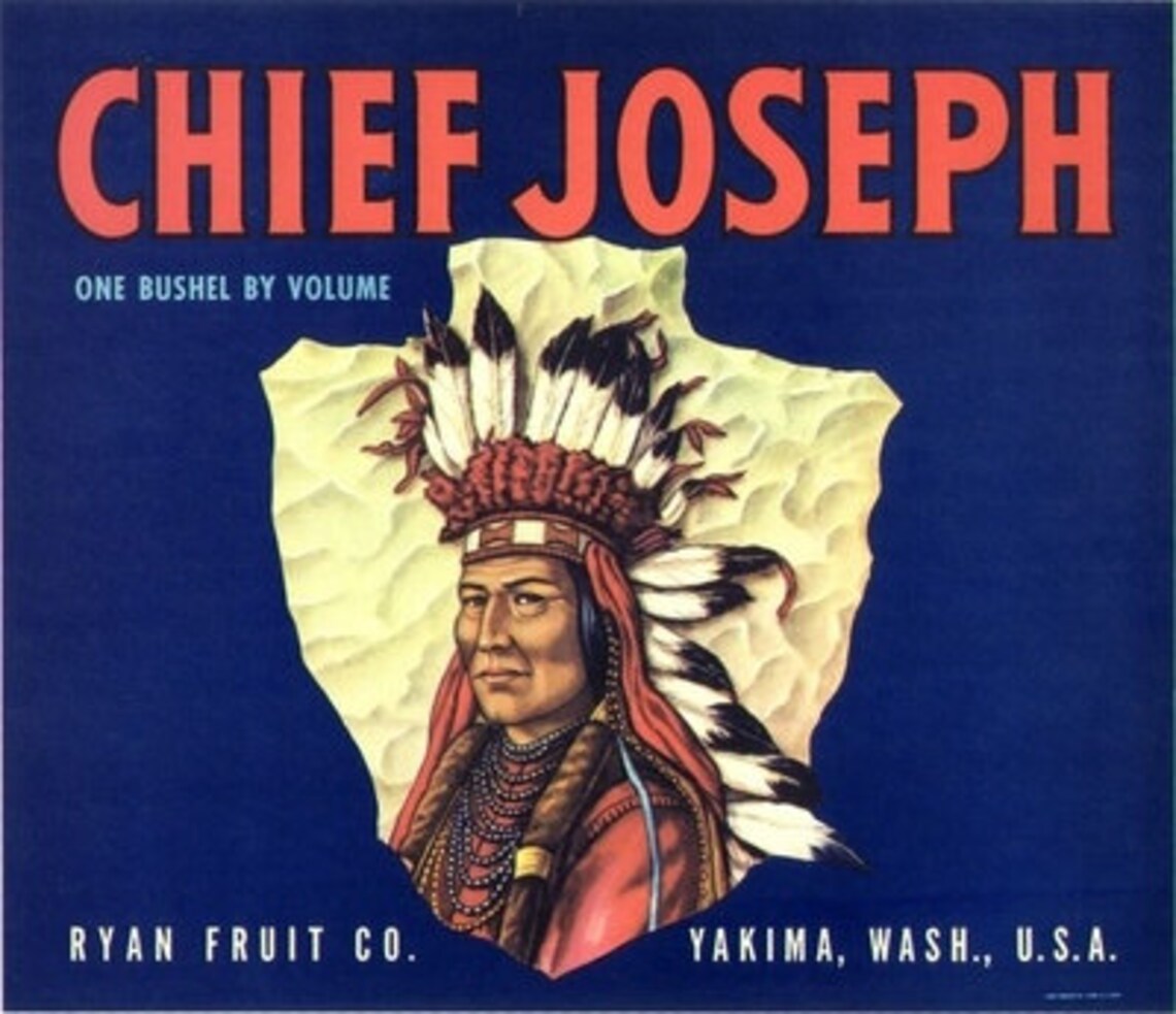 1940s Native American Chief Joseph Full Headdress Indian Arrowhead ...