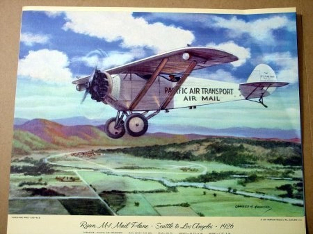 1926 USPS Ryan M1 Mail Plane Pacific Air Transport - Etsy