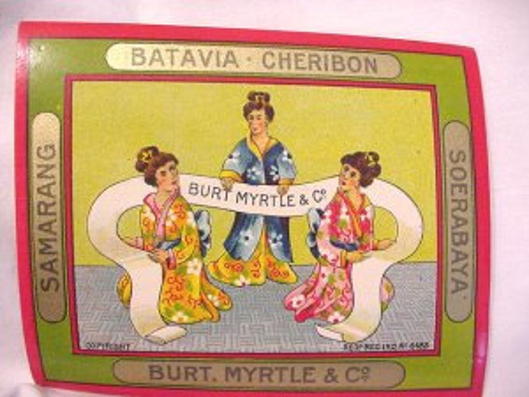 1890s Textile Fabric 3 Asian Women Label Antique Paper - Etsy