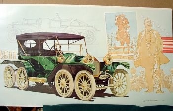 1911 Milton Reeves Octoauto 8 Wheeled Wheels 4 Axles Car - Etsy