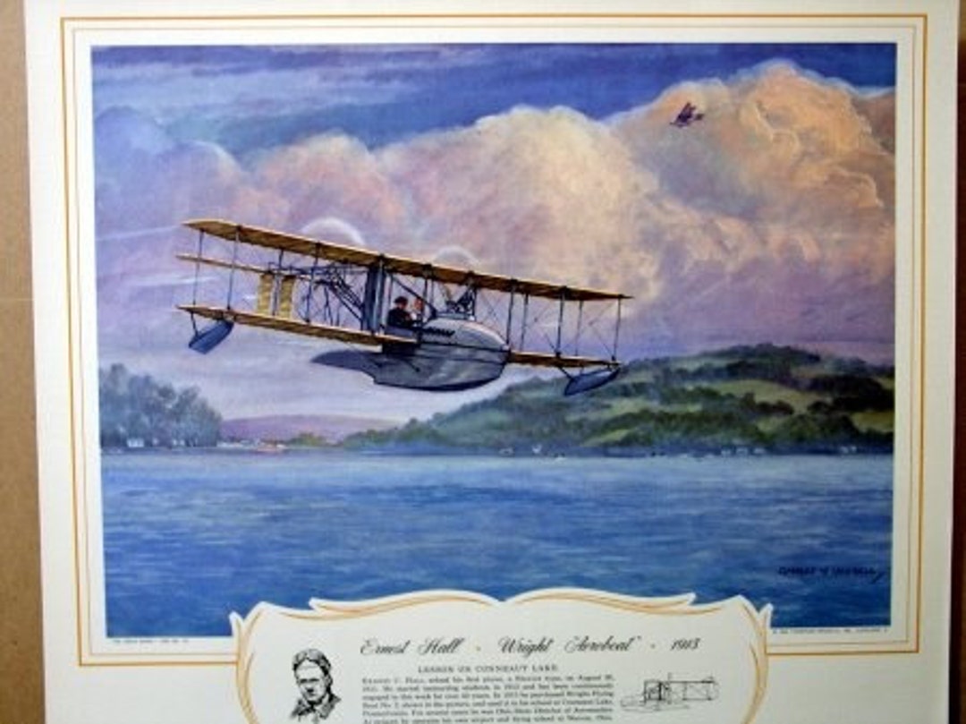1915 Ernest Hall Wright Aeroboat Plane Conneaut Lake PA - Etsy