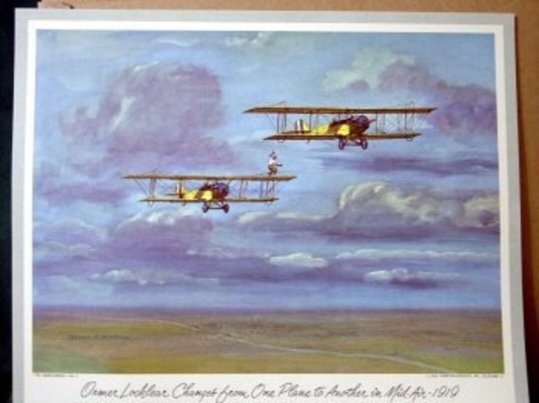 1919 Ormer Locklear Aerial Stunt Change Plane Mid Air Ft Worth TX - Etsy.de