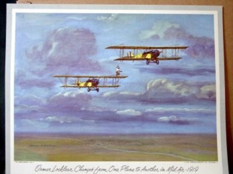 1919 Ormer Locklear Aerial Stunt Change Plane Mid Air Ft Worth - Etsy.de