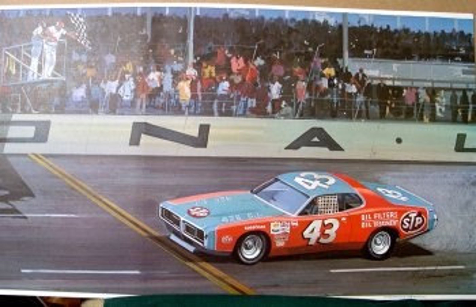 1973 Daytona 500 Richard Petty NASCAR Race Print WOW - Etsy