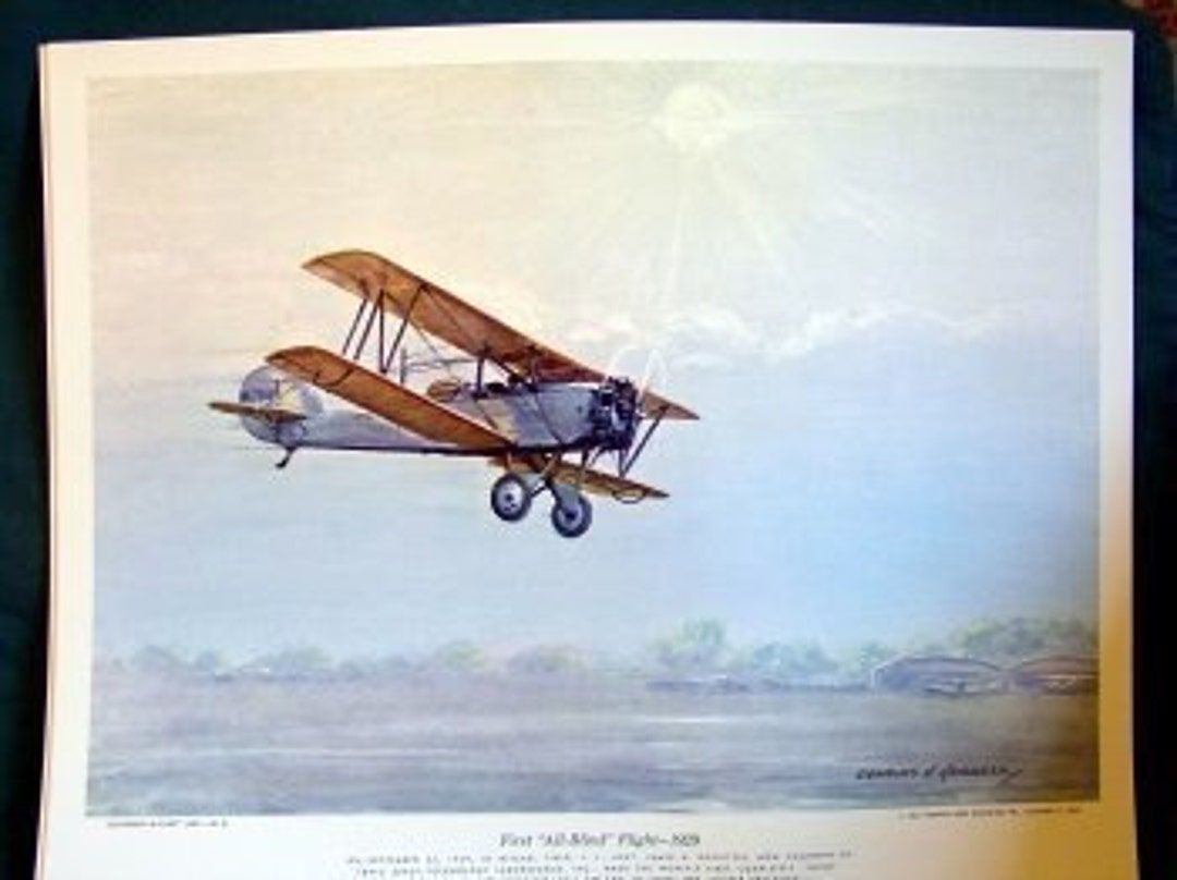 1929 1st All Blind Flight Lt Jimmy James Doolittle Mitchel Field Long ...