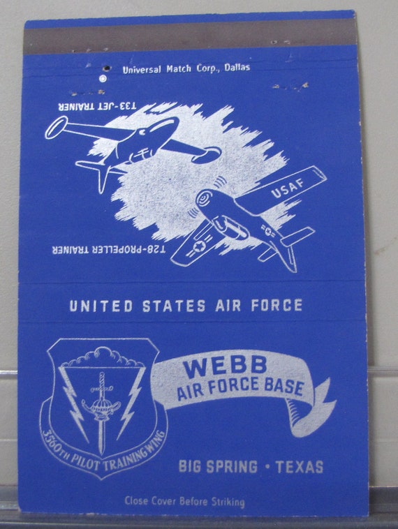 1950s Webb Air Force Base Big Spring Texas 40 strike Unused | Etsy