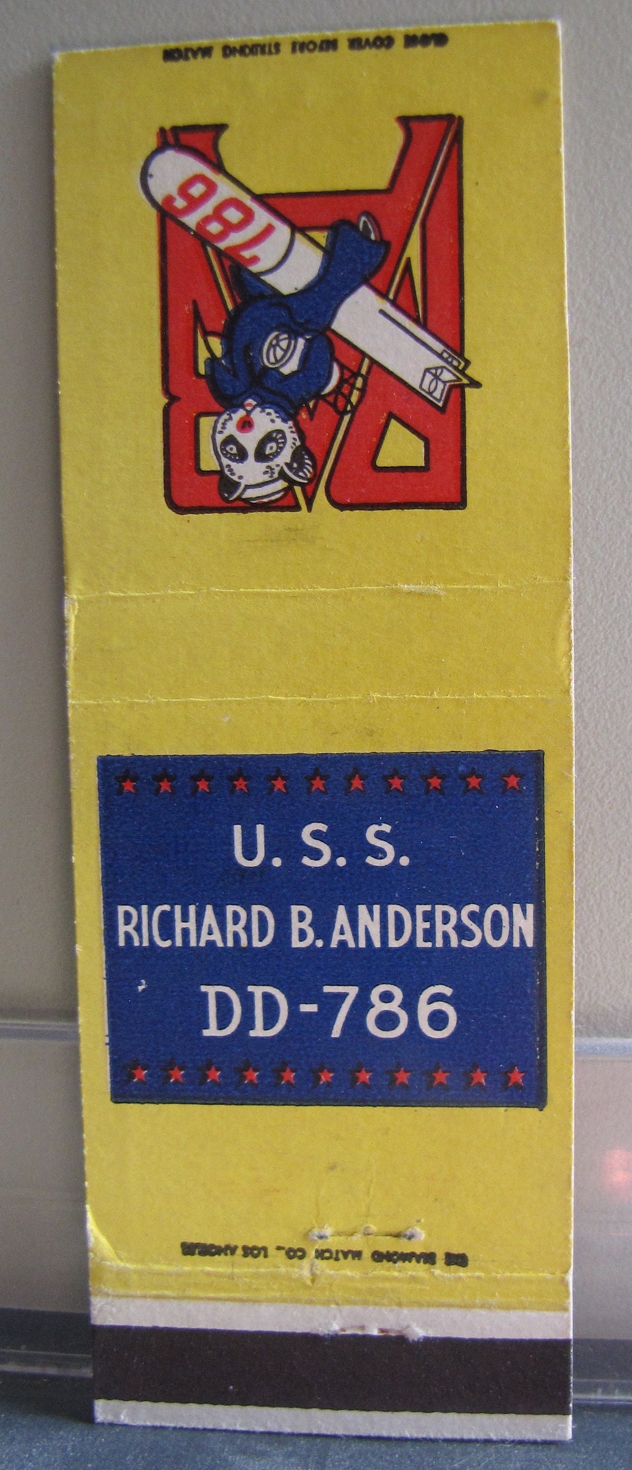 USS Richard B Anderson DD-786 Navy Ship Matchcover | Etsy
