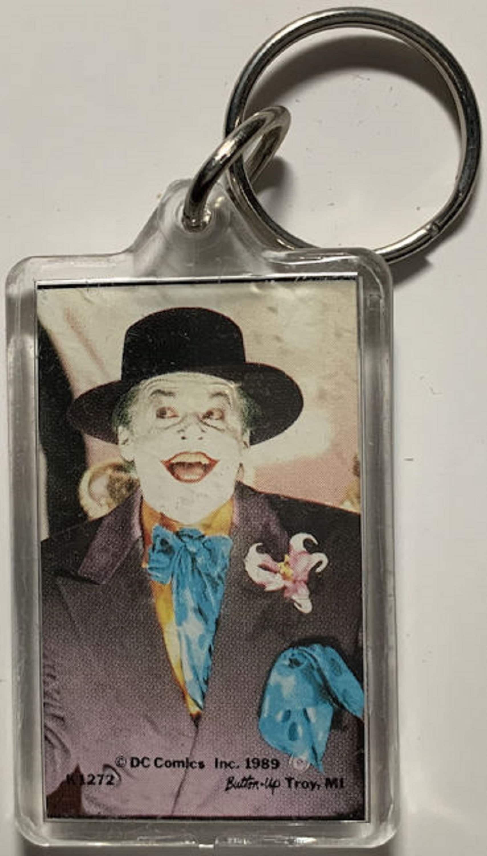 1989 Batman Joker Jack Nicholson Licensed Keychain NOS - Etsy