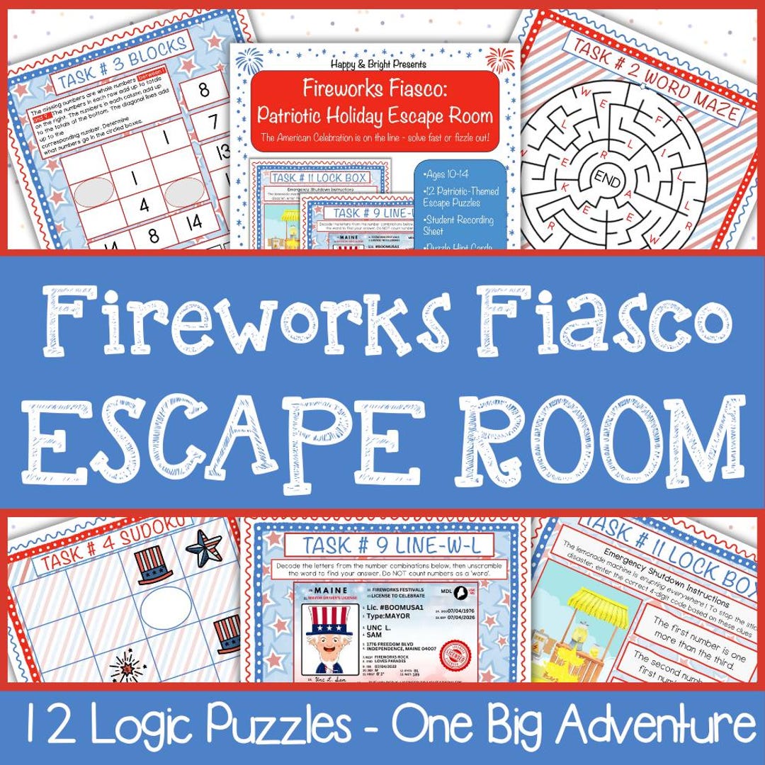 Patriotic Printable Game for Family Night, Parties, Camp, July 4th ...