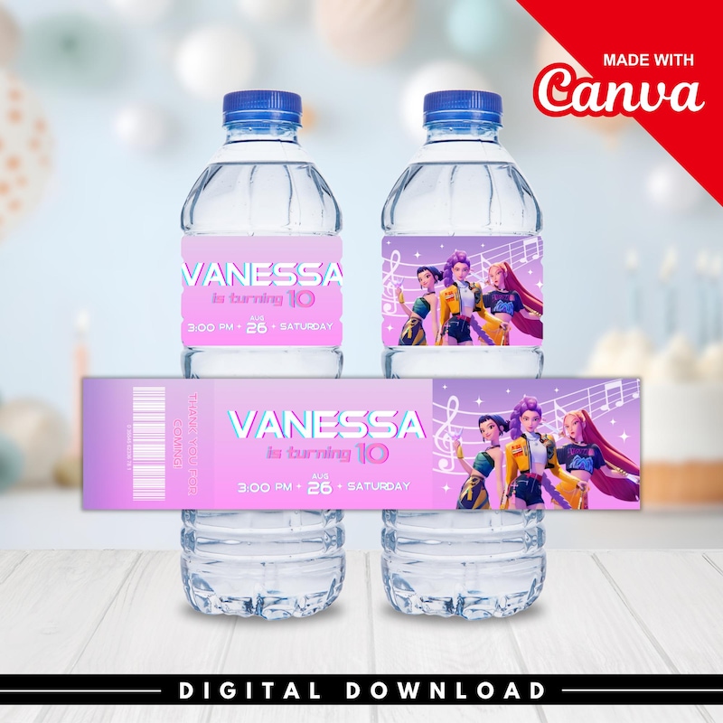 Kpop Demon Hunter Water Bottle - Etsy