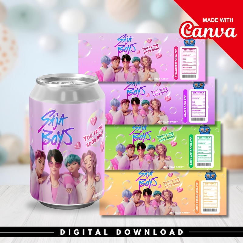 Saja Boys Soda Can - Etsy