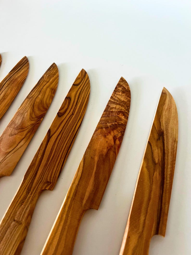 Handmade Olive Wood Knife: Rustic Kitchen Utensil - Etsy