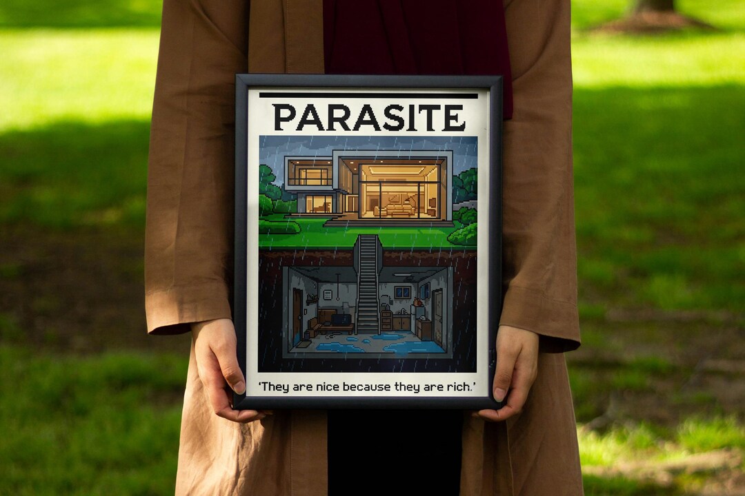Parasite Pixel Art Poster | Retro Movie Wall Art | Digital Download - Etsy