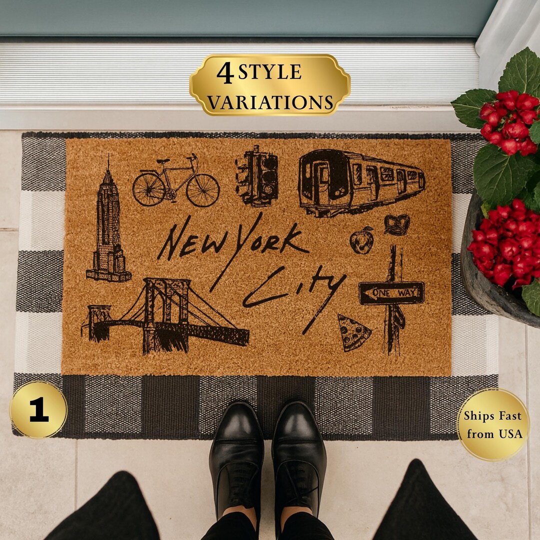 USA City Icon Doormat – New York, Los Angeles, San Francisco & Chicago ...