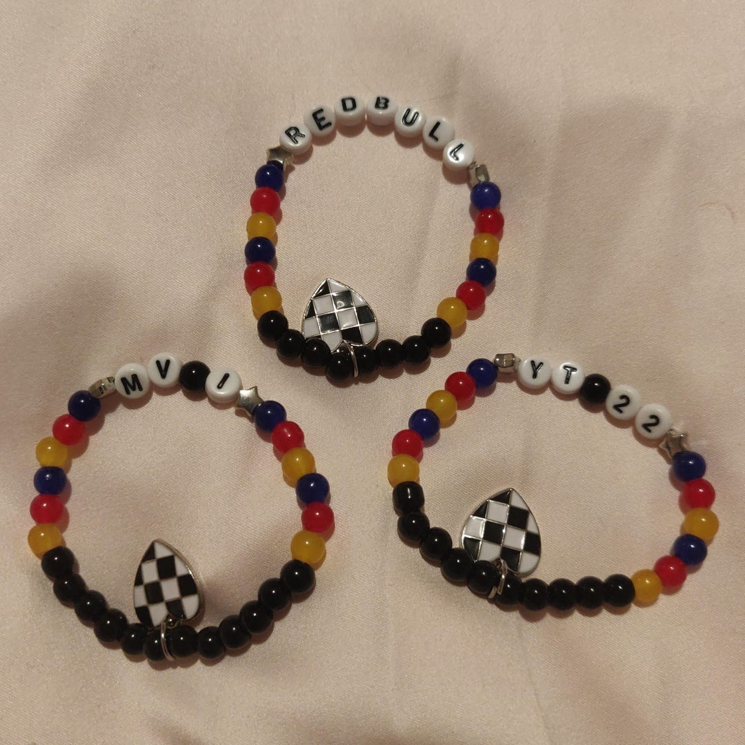 Redbull F1 Team 2025 Drivers Constructors Handmade Friendship Bracelet ...