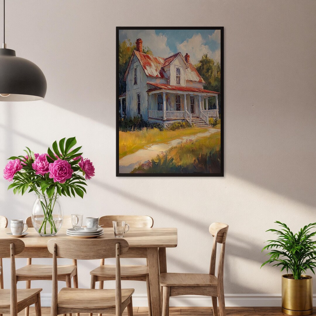 Rustic Art Print, Farmhouse Poster, Country House Decor, Vintage Home ...