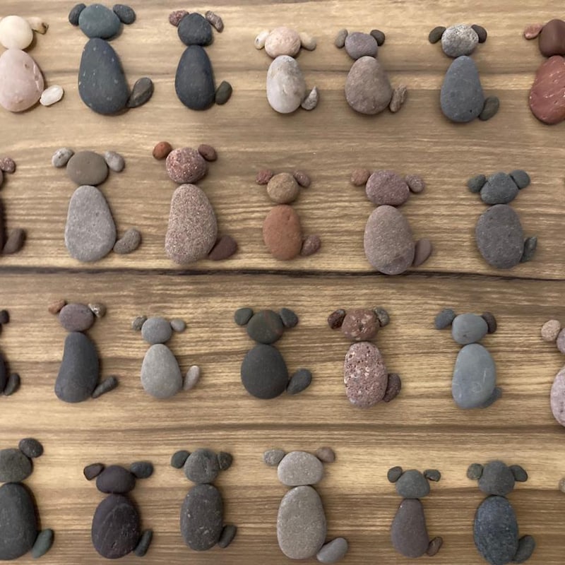 Pebble Art Dogs - Etsy