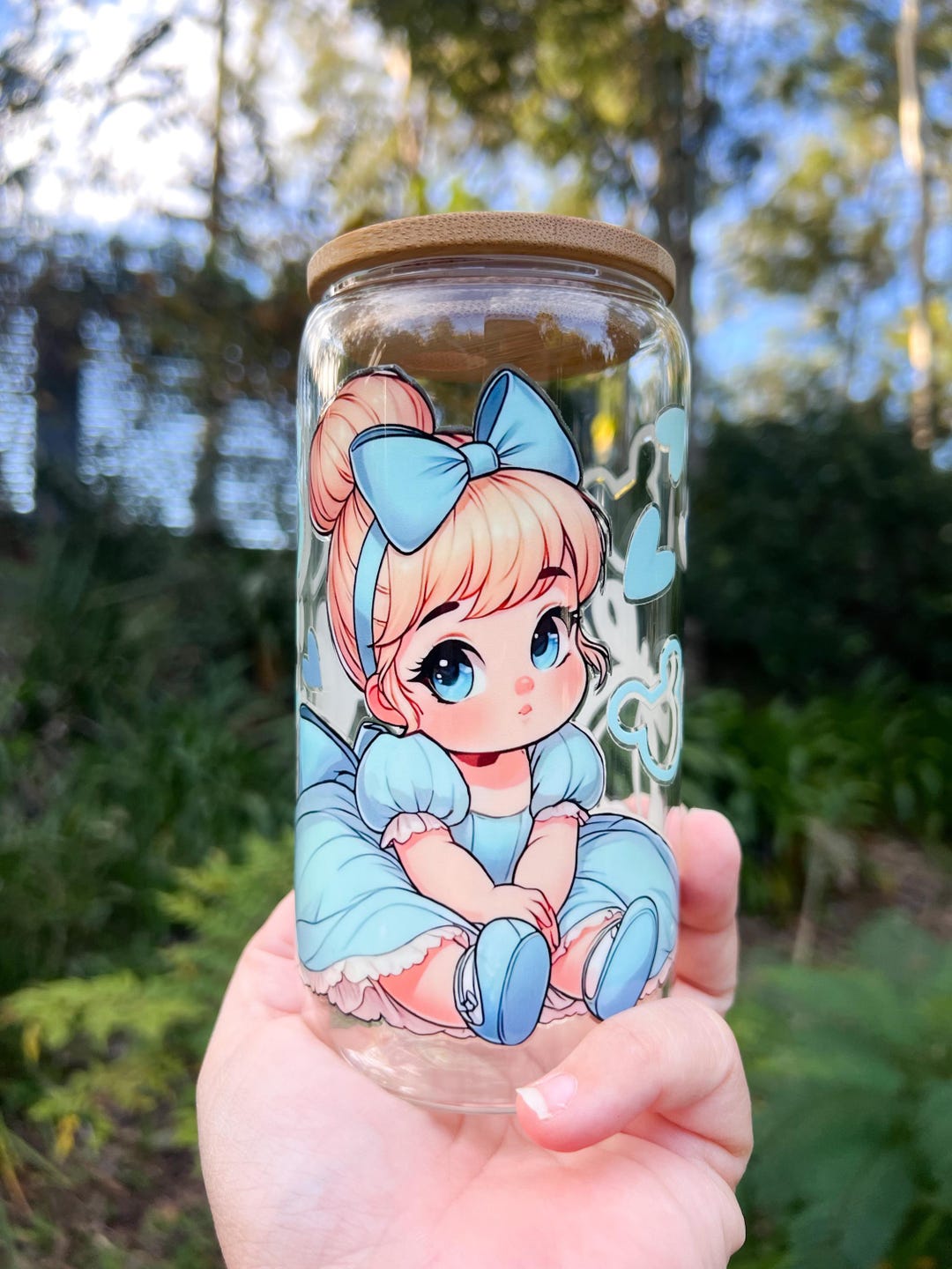Chibi Style Cinderella Glass Tumbler - Etsy
