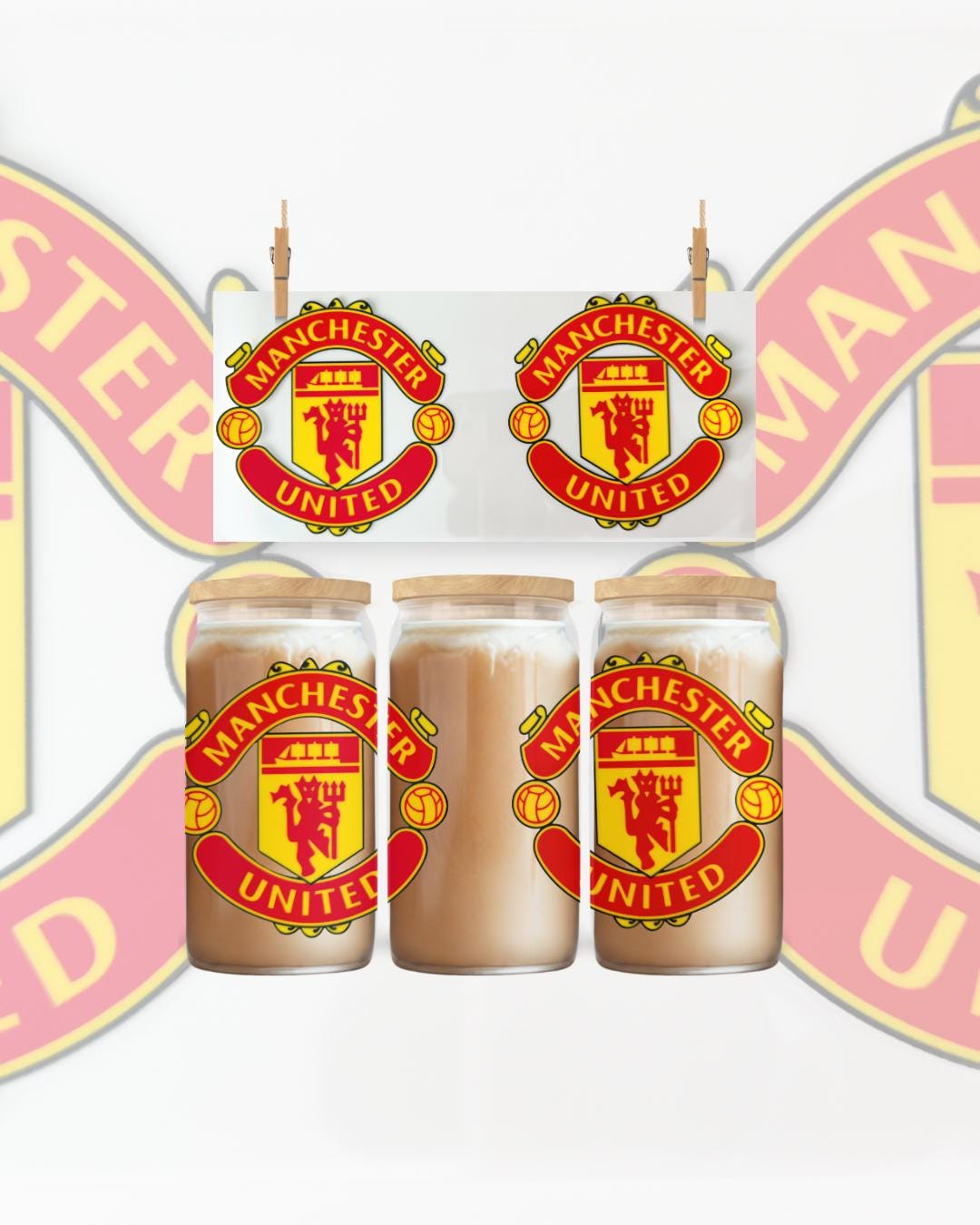 Red Devil Crest – UV DTF 16oz Cup Wrap - Etsy