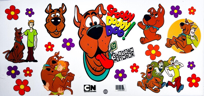 Scooby Doo Retro Cup Wrap UV DTF – to Suit 16oz Tumbler - Etsy