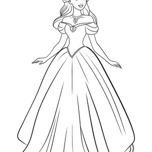 Princess Coloring Book: Over 50 Cute Princess Coloring Pages for Girls ...