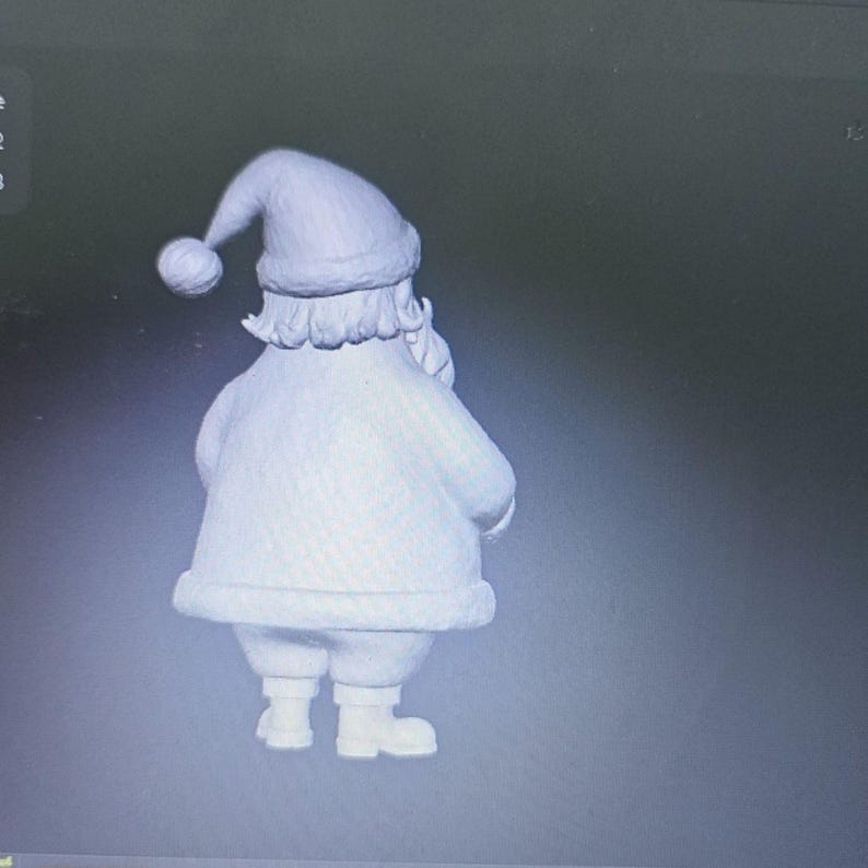 Santa Claus STL File – Cute Christmas Figurine – 3D Print Model ...