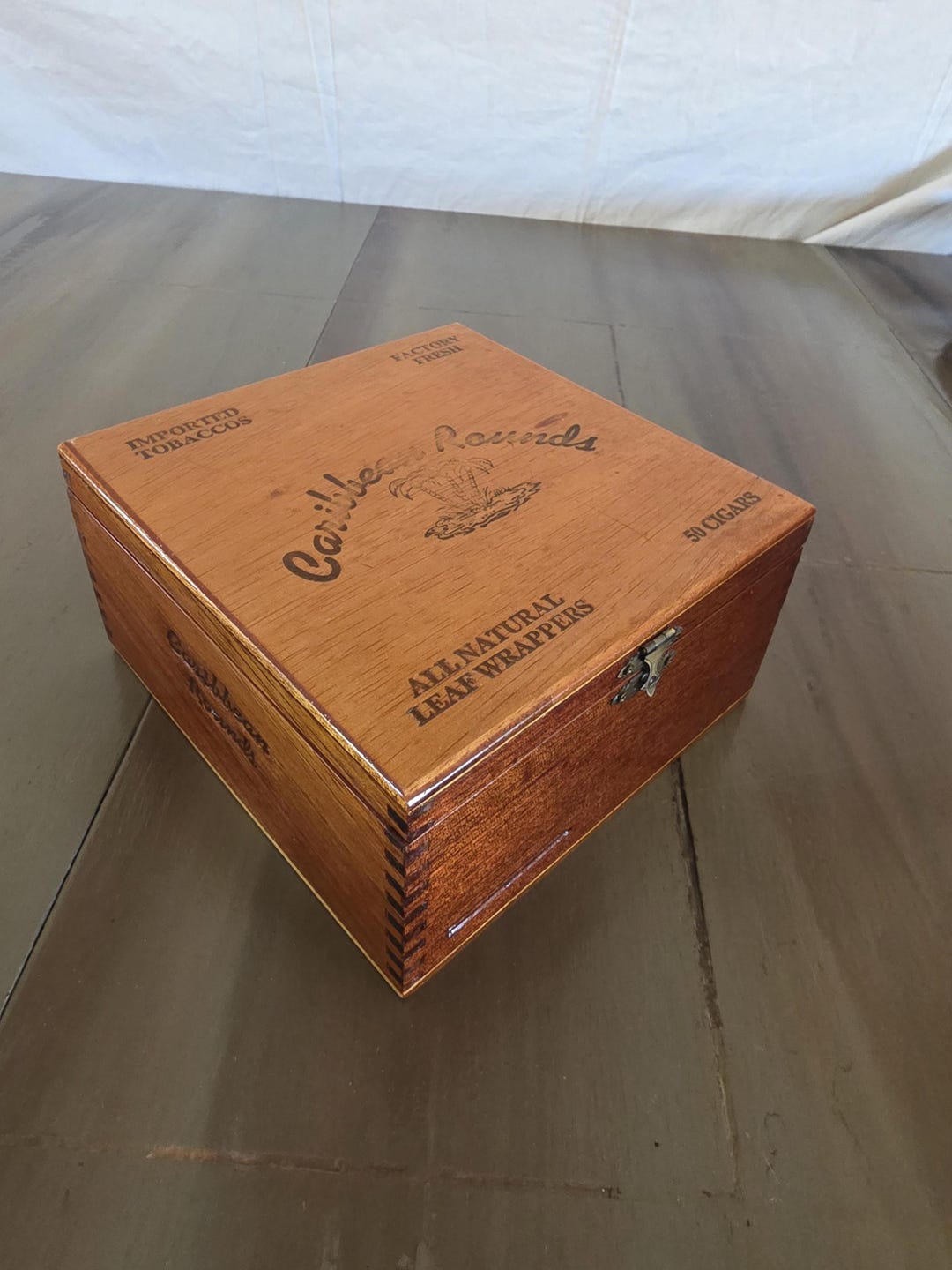Vintage Cigar Boxes - Caribbean Rounds and Roi-tan - Etsy
