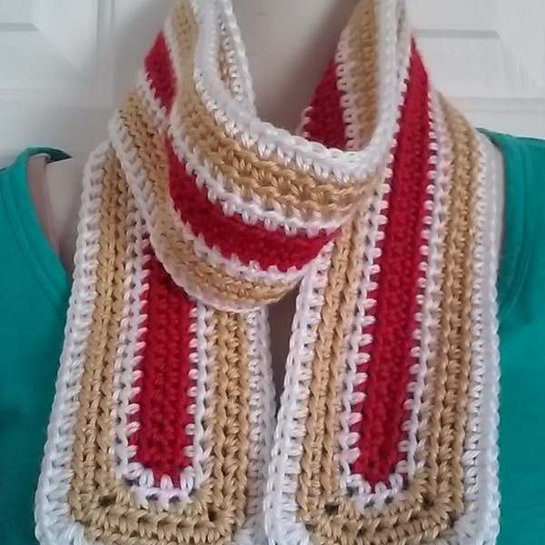 Crochet 49ers Scarf - Etsy