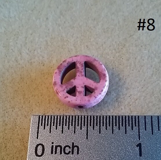 DESTASH Peace Sign Pendant Charms Black Pink Green Blue | Etsy