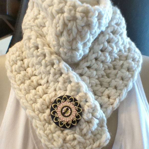 Button Scarf - Etsy